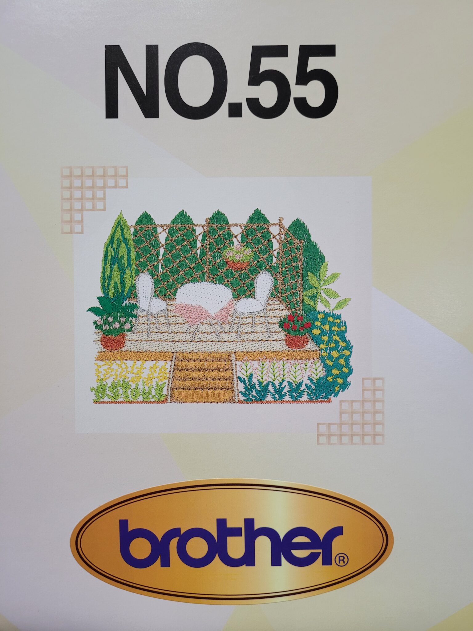 Brother Machine Embroidery Card #55 - Bellarine Sewing Centre