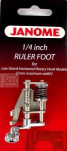 Janome - 1/4" Rulerwork Foot Adjustable Height 7mm Low Shank Models ...