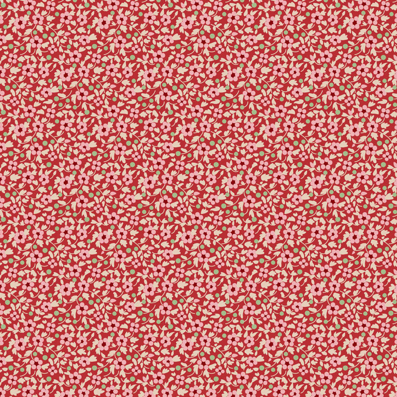 Tilda - Creating Memories - Winter 130149 Brie Red - Bellarine Sewing ...