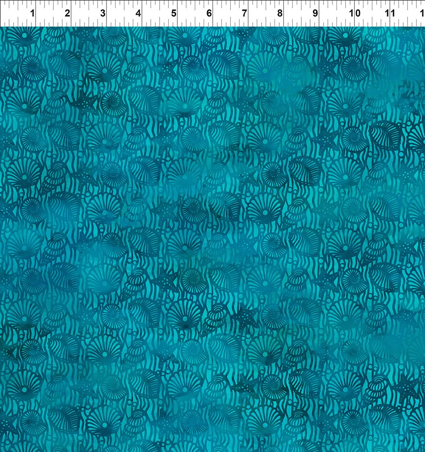 Calypso III by Jason Yenter - 38CAL-2 - Teal Shells - Bellarine Sewing ...
